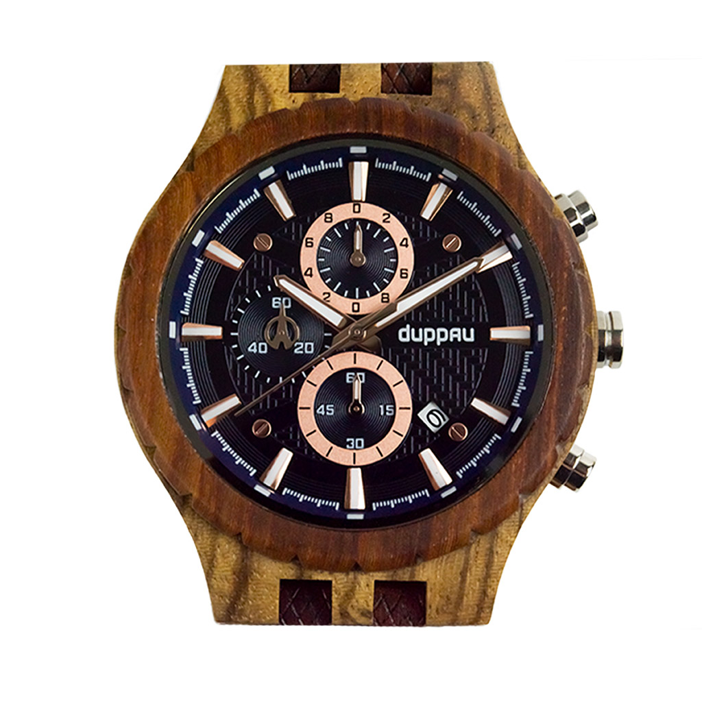 Chronograph: Definition, Funktion, Materialien | Holzuhren | Duppau